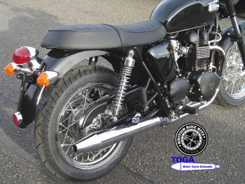 HBS165 Toga Peashooter Silencers (Pair) - Triumph Bonneville - 08 ...