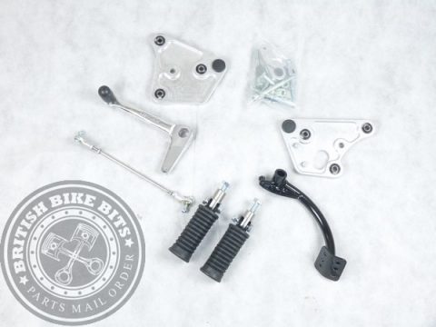 BFR01 Hyde Rear Set Footrest Kit - Triumph TR7 Tiger / T140 Bonneville ...