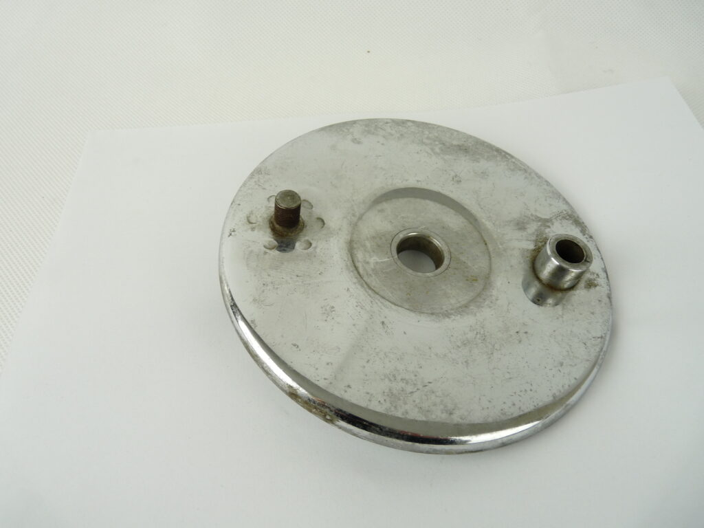 37-1065 Chrome front brake plate Triumph T20/T20J/T20C/TCA 1954-66 - BBB
